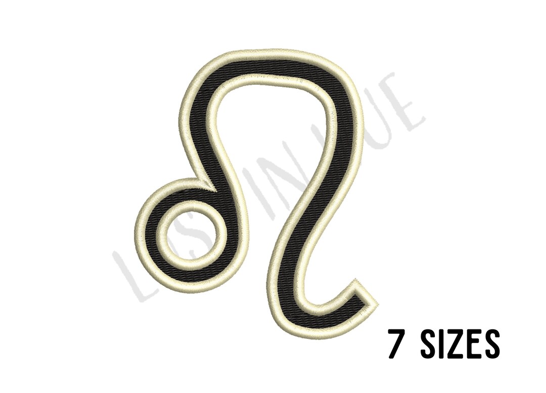 Leo Zodiac Sign Embroidery Design - Leo Machine Embroidery Design File ...