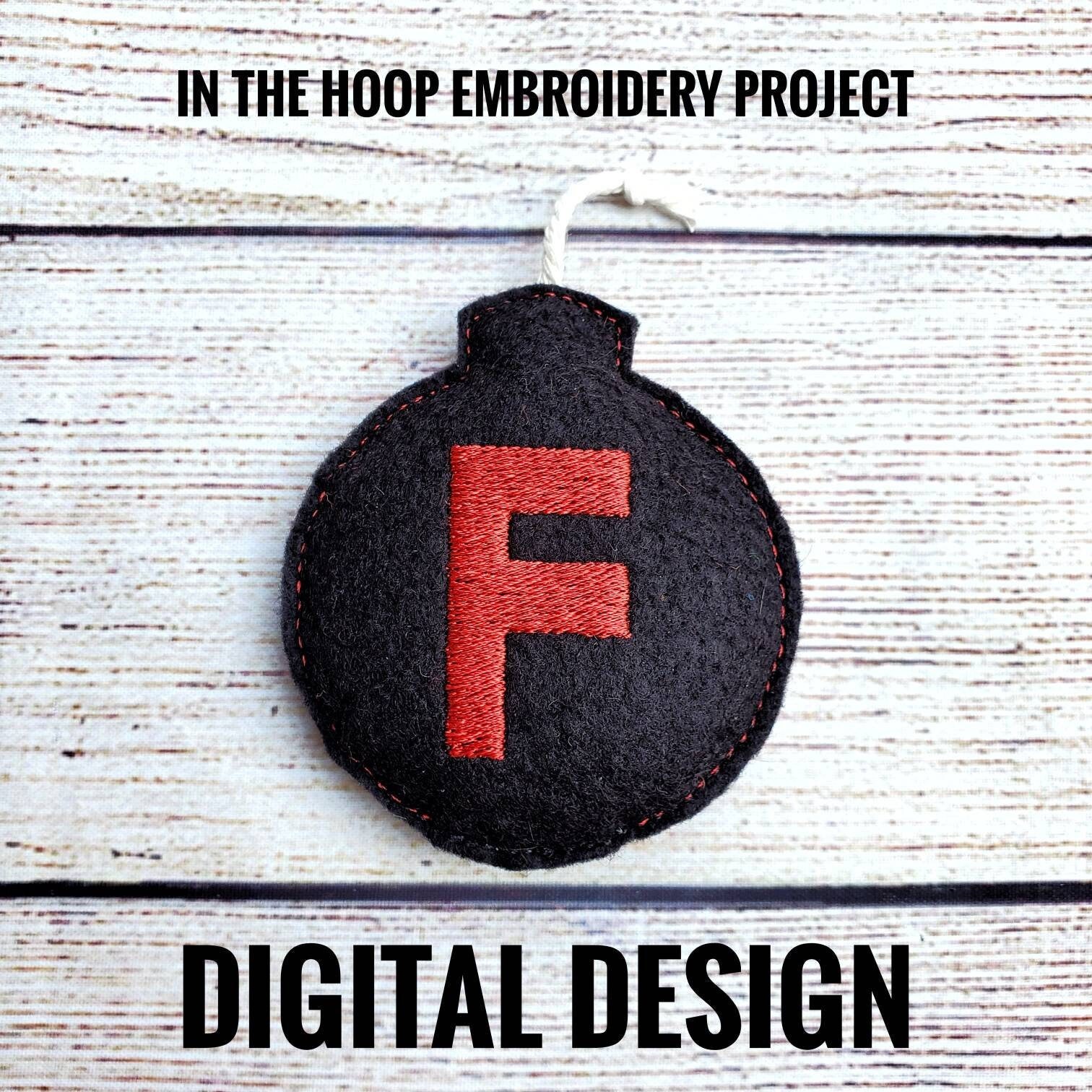 F-bomb Machine Embroidery in the Hoop Design - Beginner ITH Machine ...