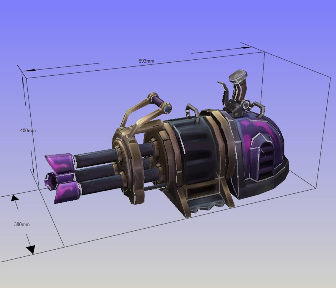 Jinx ARCANE' Gatling Gun/mini Gun POW POW - Etsy