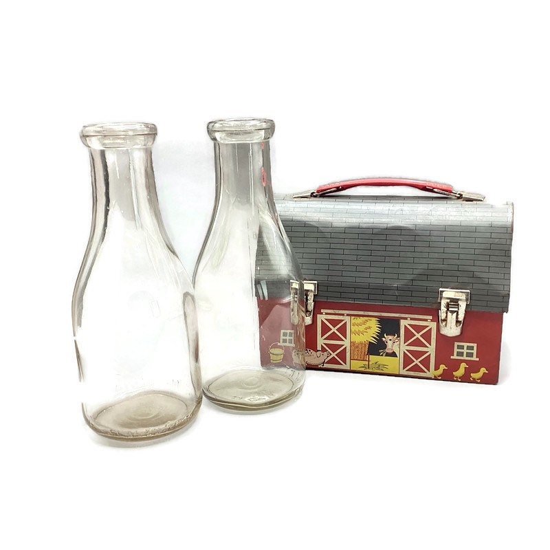Vintage Farm Barn Lunch Box - Etsy