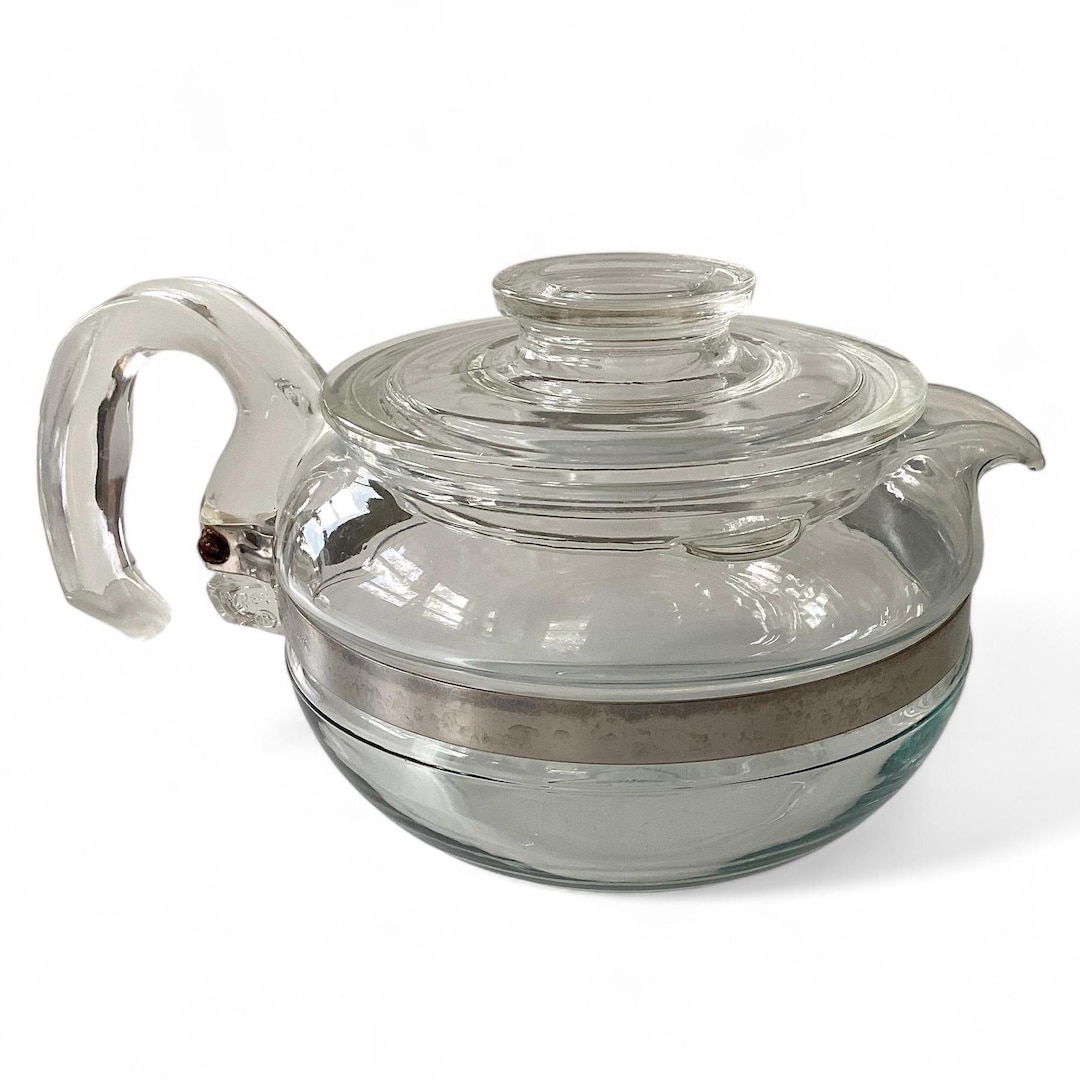 Vintage Pyrex Flameware Glass Tea Pot * #8336 - Etsy