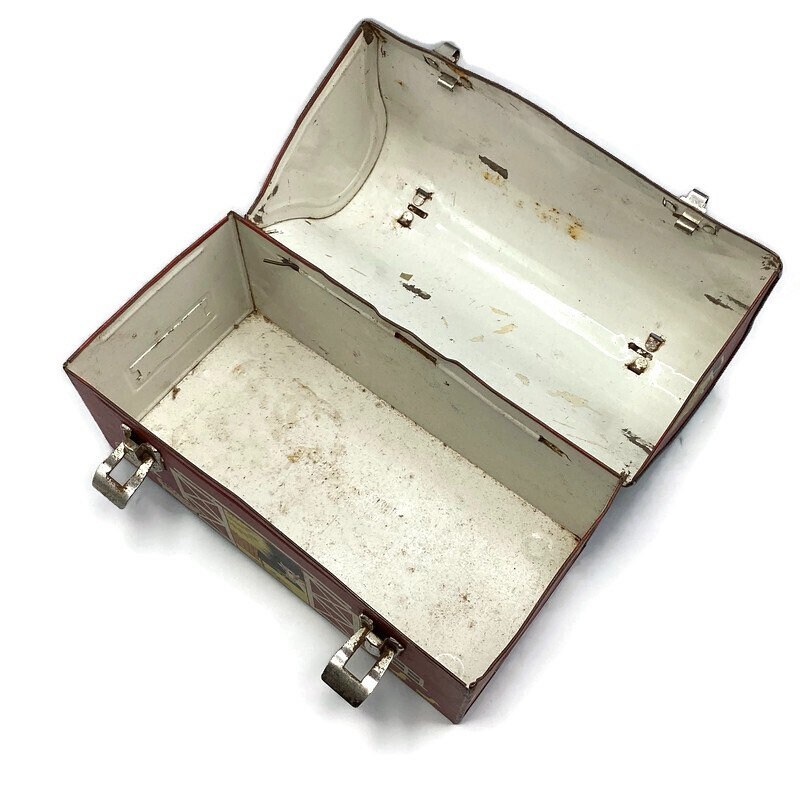 Vintage Farm Barn Lunch Box - Etsy