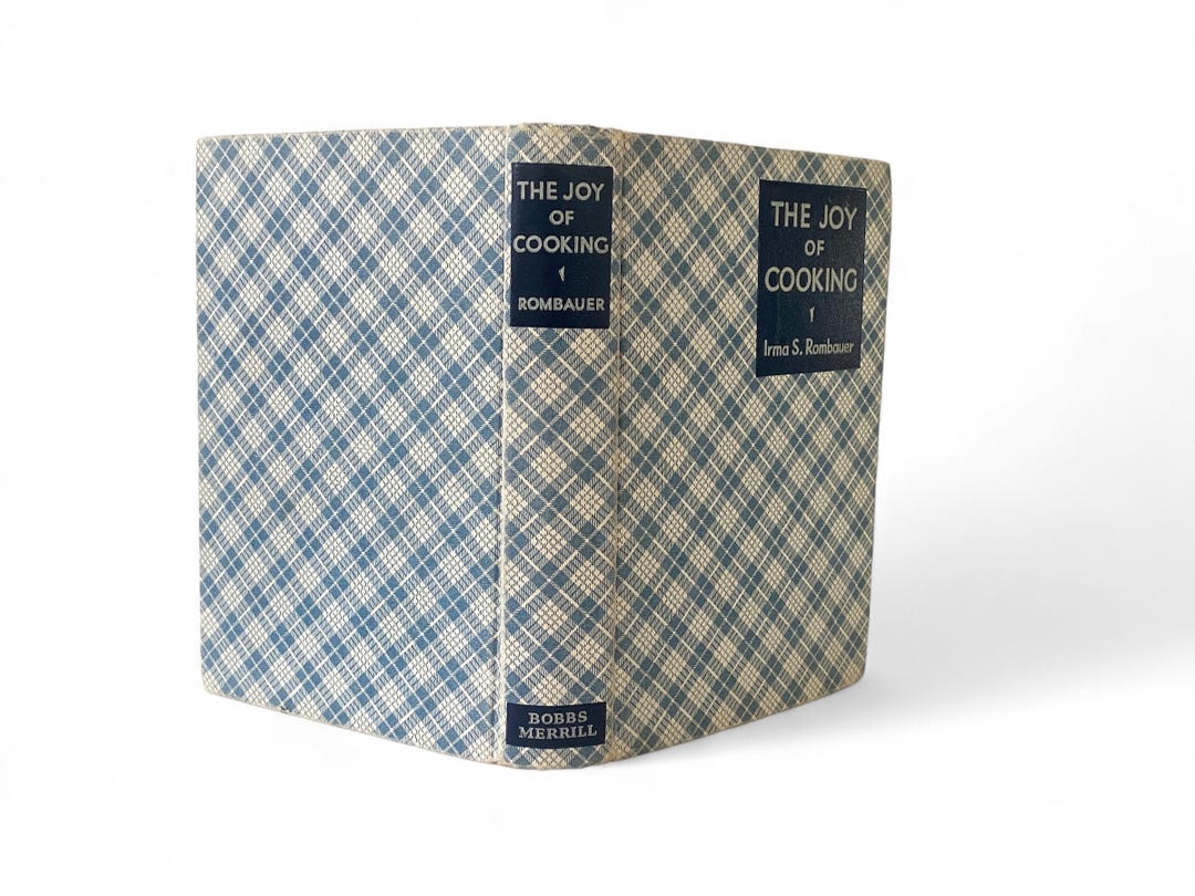 1941 "the Joy of Cooking" Cookbook: Blue Plaid Cover - Etsy