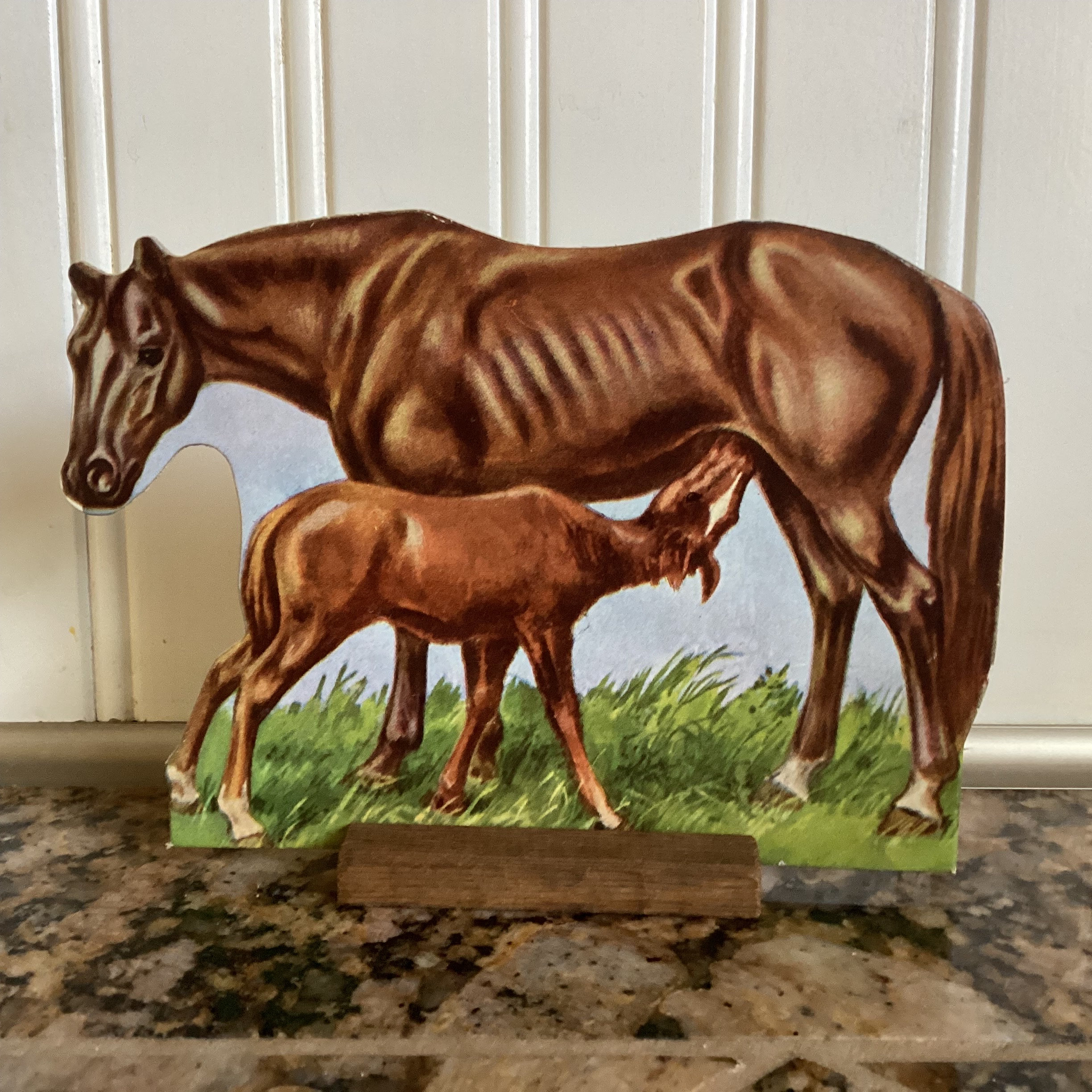 Vintage Farm Animal Stand-up * Whitman Lithograph Graphic Toy * Mare ...