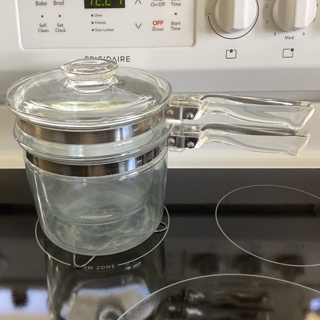 Vintage Pyrex Flameware #6283 Double Boiler - Etsy