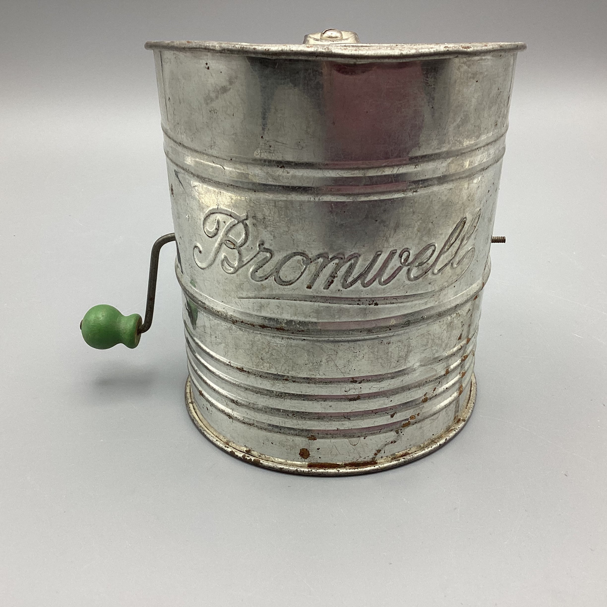 Vintage Bromwell Flour Sifter With Painted Green Wood Handles - Etsy