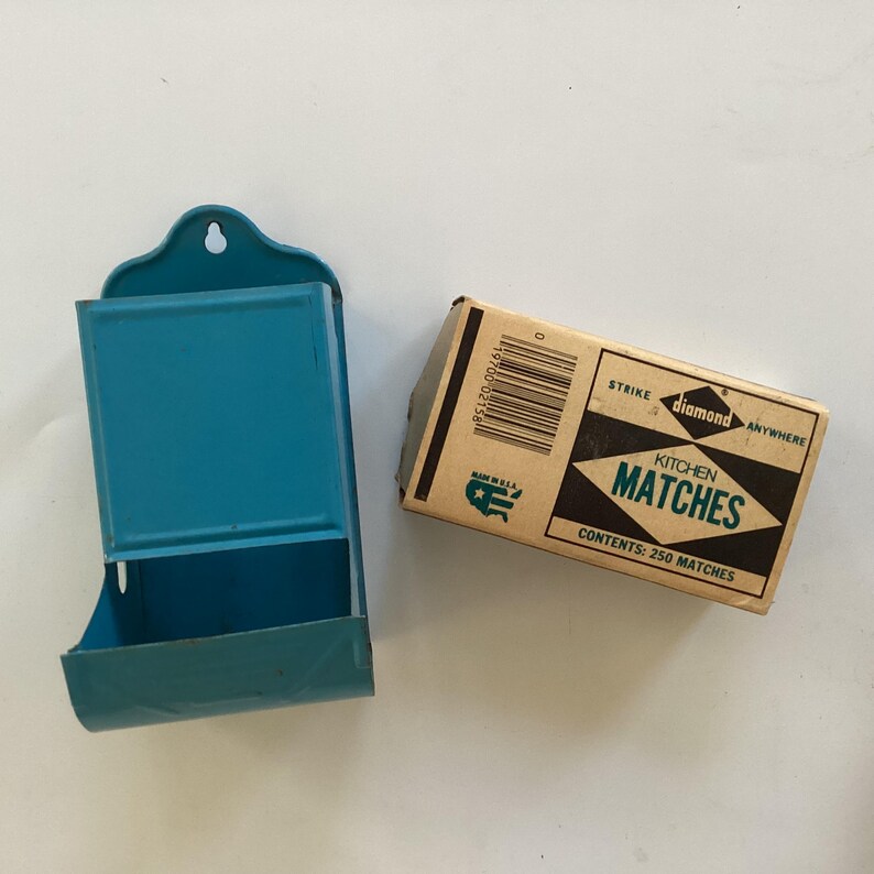 Vintage Matchstick Dispenser Wall Mounted Match Holder - Etsy