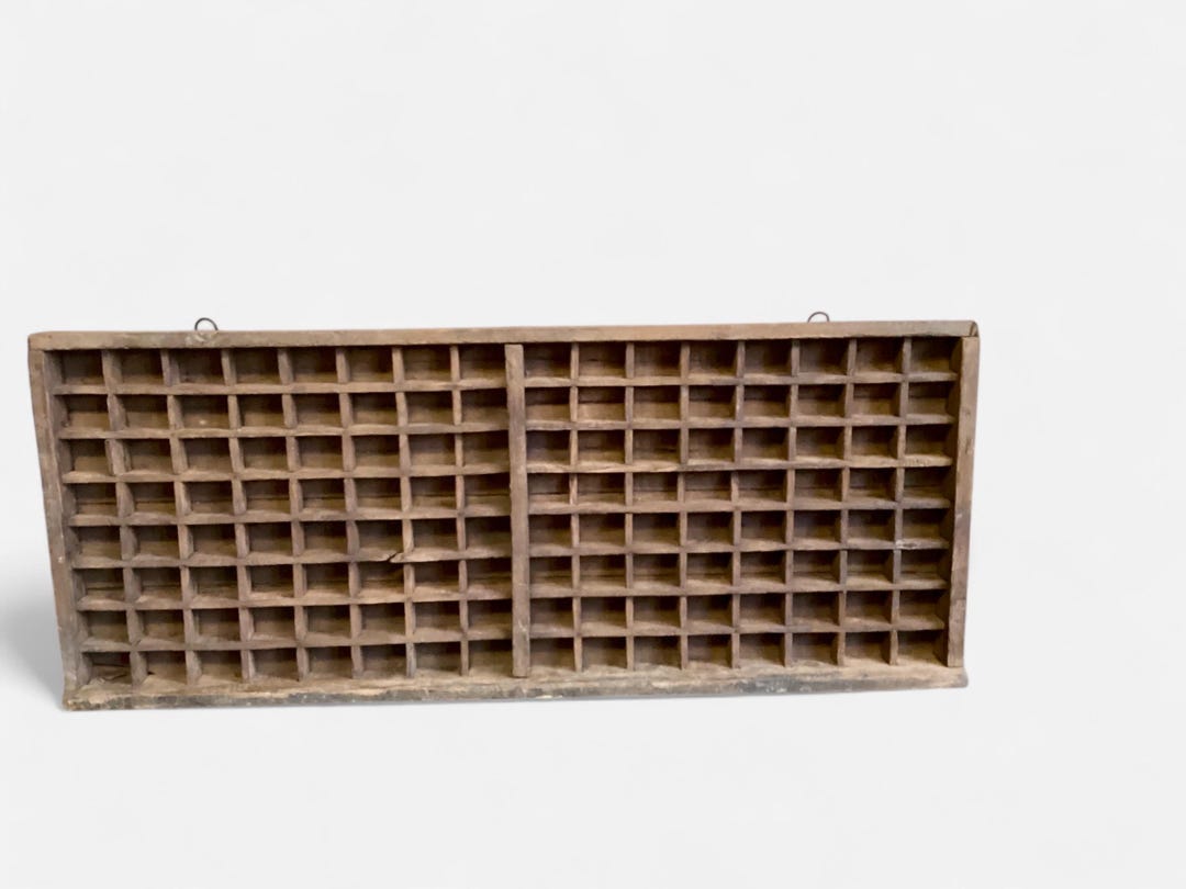 Vintage Typesetting Drawer Wall Hanging - Etsy