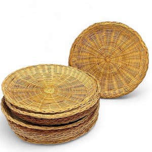 Vintage Wicker Paper Plate Holder * Sold Individually - Etsy