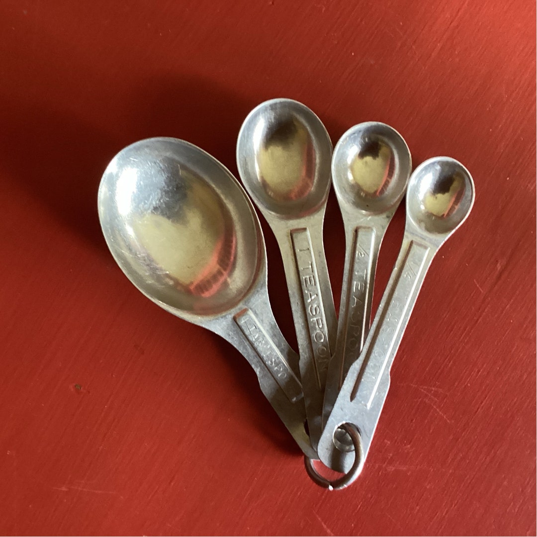 Vintage Measuring Spoon Set * Aluminum - Etsy