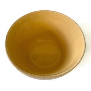 Vintage Yellow Ware Ceramic Mixing Bowl - Etsy