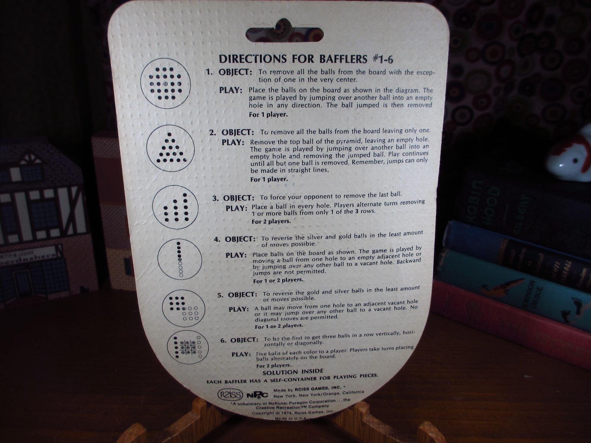 Baffler No. 1 New Old Stock Puzzle Brain Teaser 1970s - Etsy UK