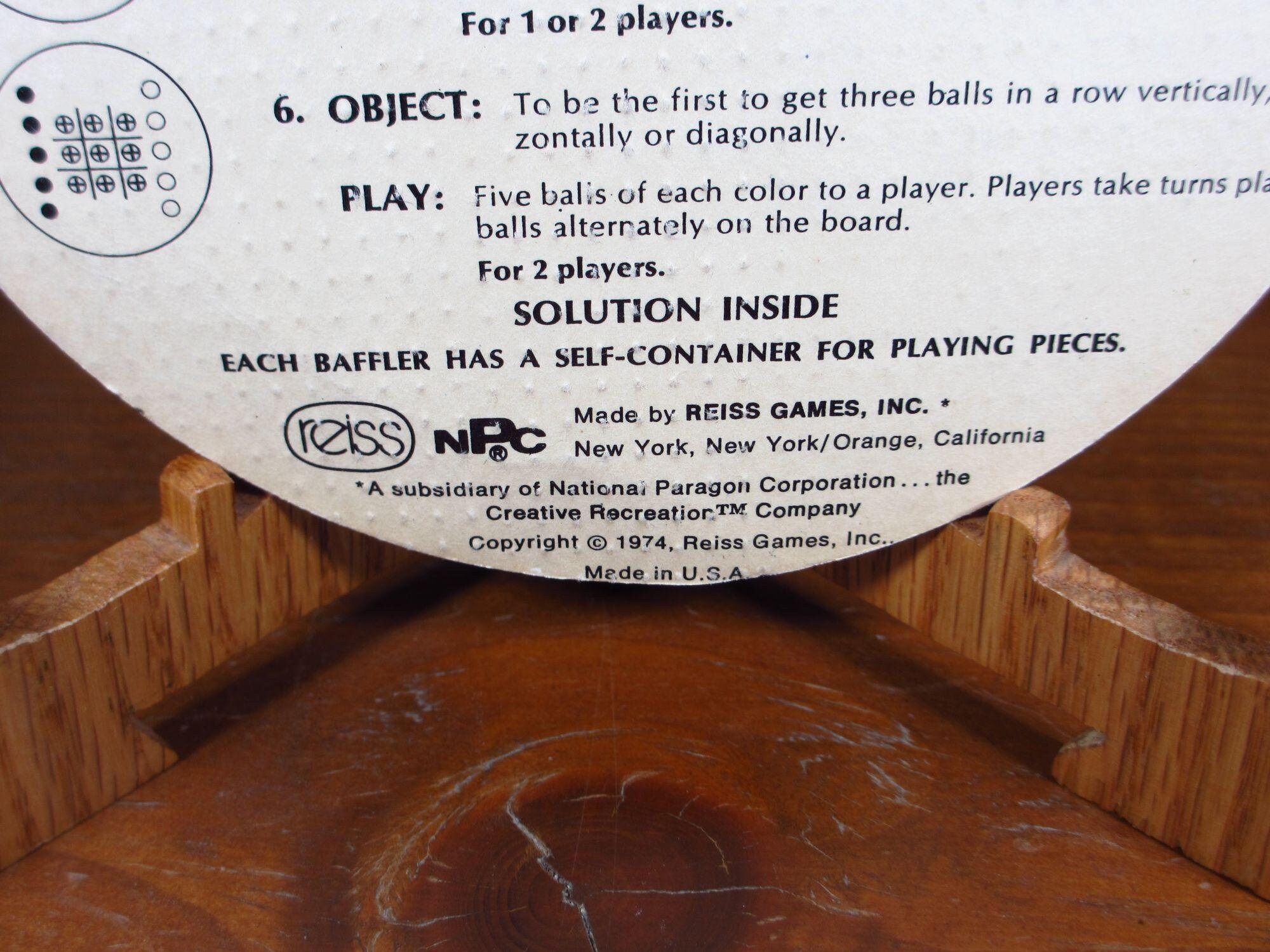Baffler No. 1 New Old Stock Puzzle Brain Teaser 1970s - Etsy UK
