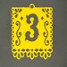 3 Papel Picado Acrylic Number 4.5x5.5 Inches, Individual Number, Party ...