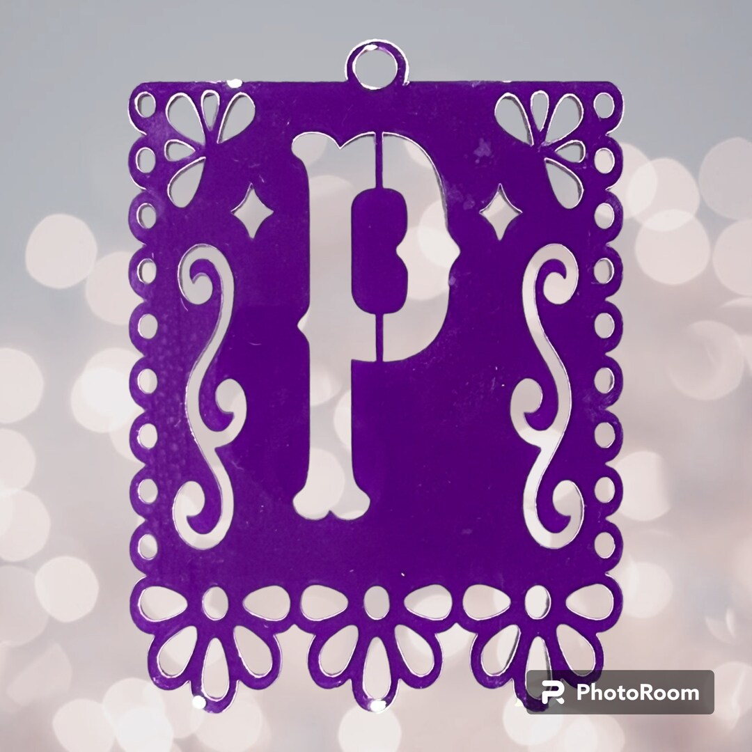 P Papel Picado Acrylic Letter 4.5x5.5 Inches, Individual Letter, Use to ...