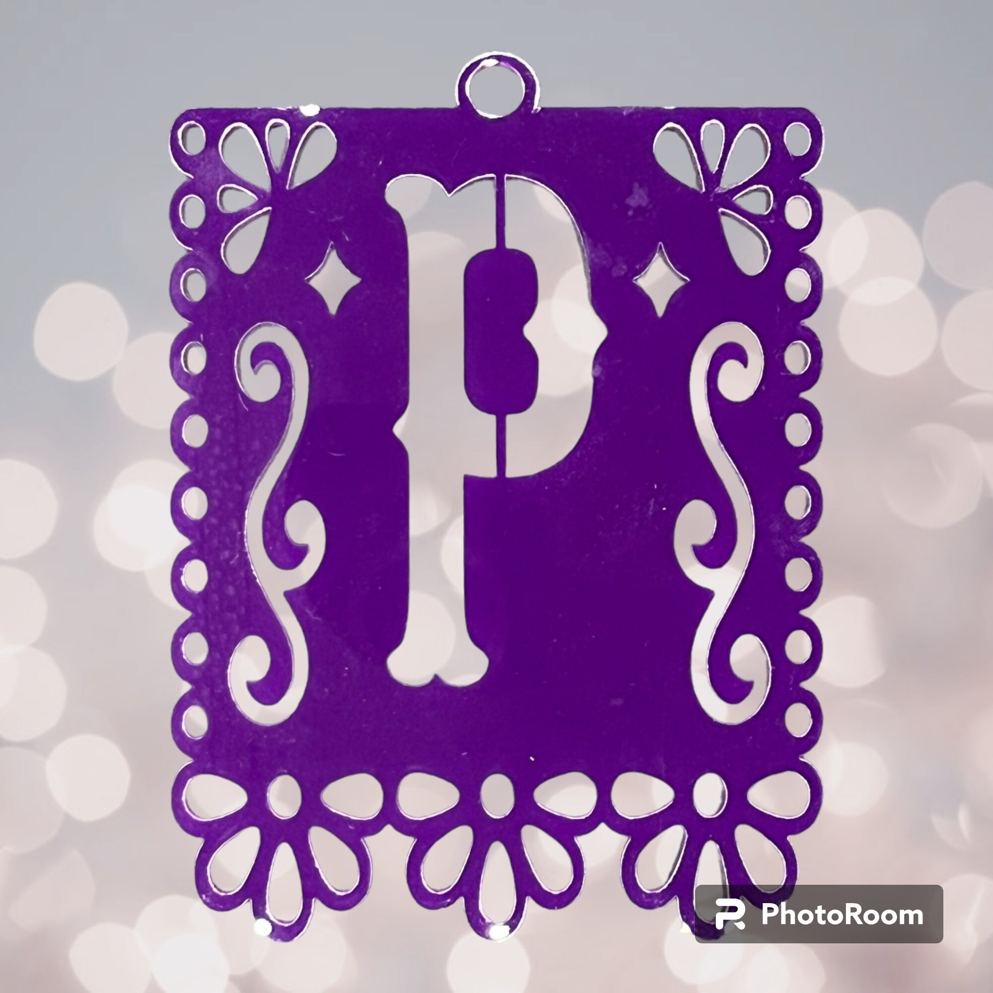 P Papel Picado Acrylic Letter 4.5x5.5 Inches, Individual Letter, Use to ...