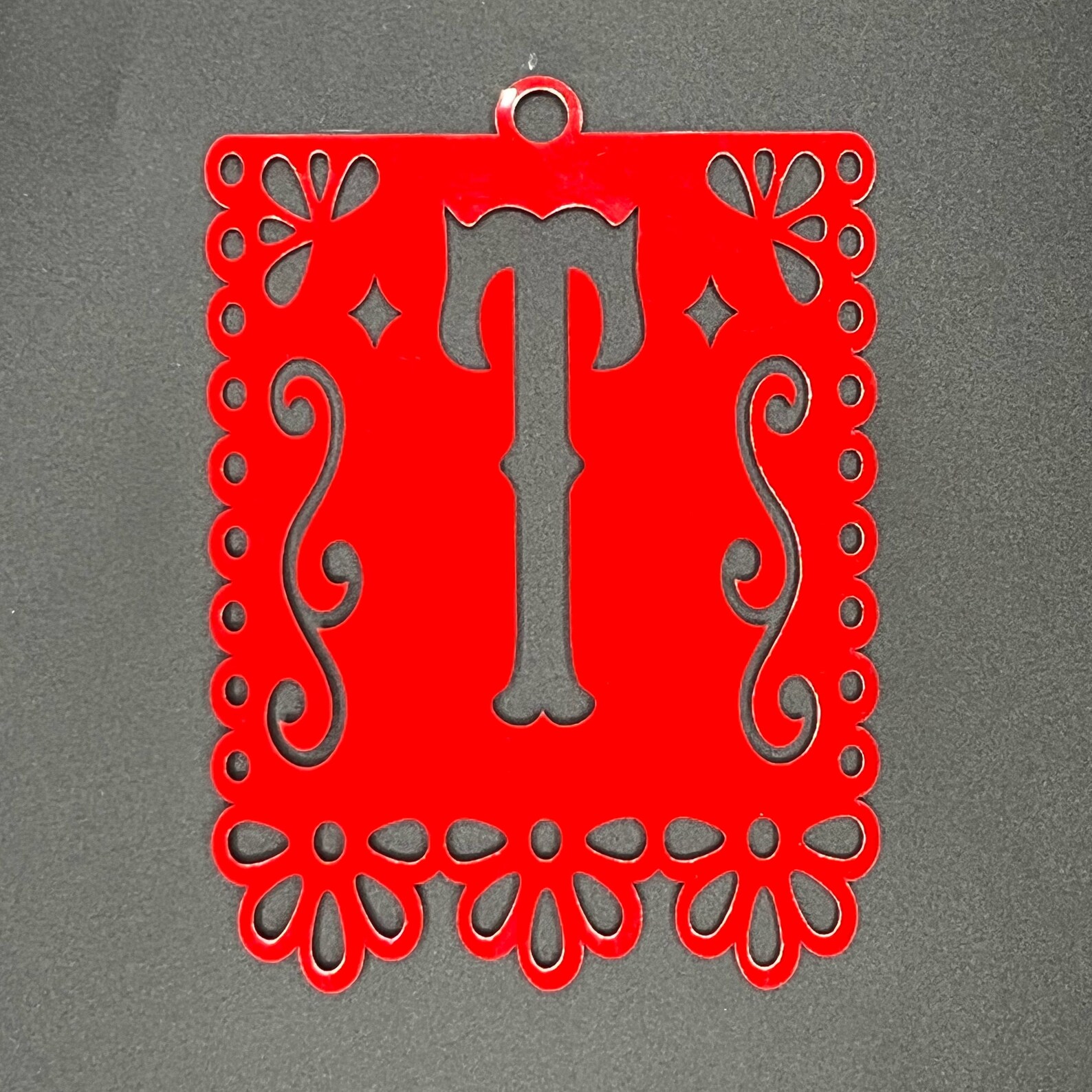 Papel Picado Acrylic Letter T, Fiesta Party Decor (4.5x5.5 Inches) - Etsy