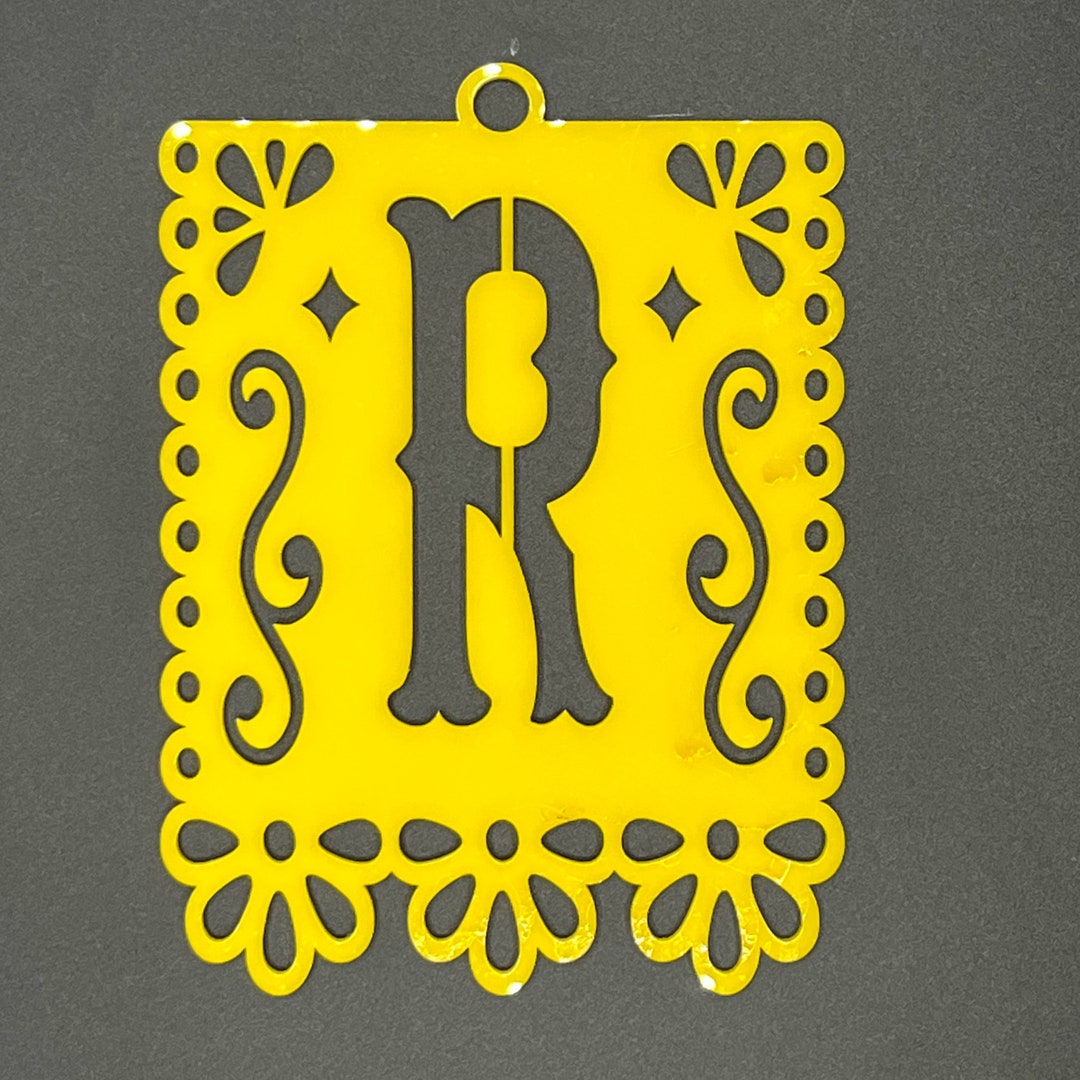 Papel Picado Acrylic Letter R, Fiesta Decor (4.5x5.5 Inches) - Etsy