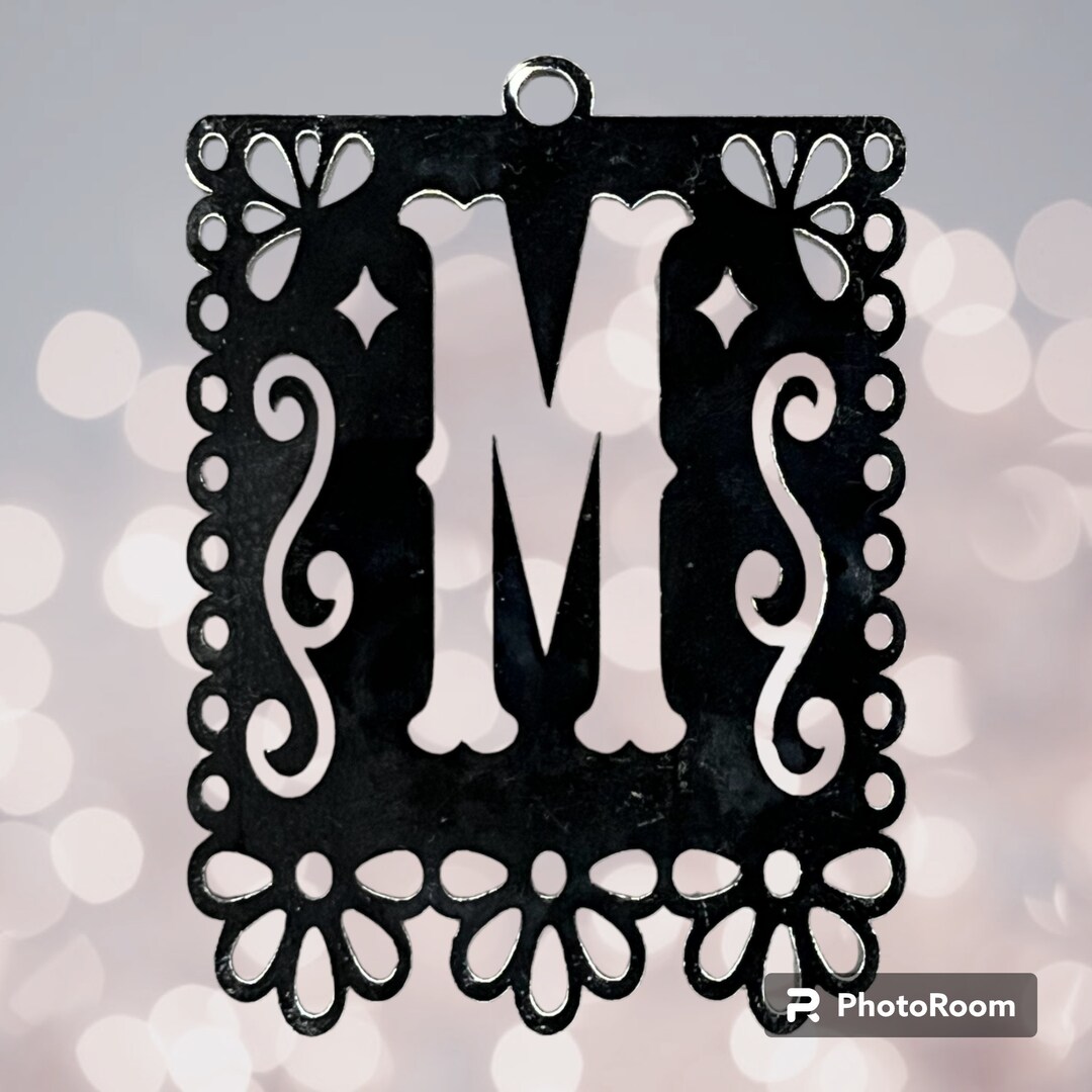 M Papel Picado Acrylic Letter 4.5x5.5 Inches, Individual Letter, Use to ...