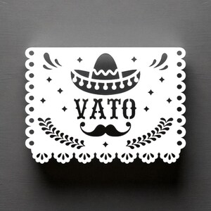 VATO Papel Picado – Chicano Culture Fiesta Decor (digital Download) - Etsy