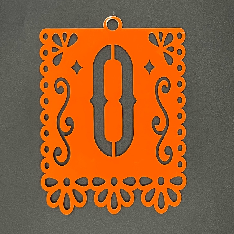 O Papel Picado Acrylic Letter 4.5x5.5 Inches, Individual Letter, Use to ...