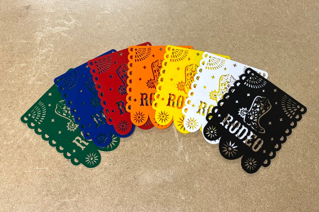Rodeo Boot Acrylic Papel Picado Sign, Fiesta Party Decor - Etsy