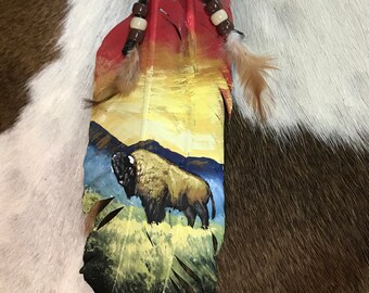 Hand Painted Feather - Etsy