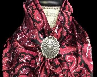 Medium Sized Cowboy Wild Rag - Cowgirl Western Scarf - Red Wild Rag ...