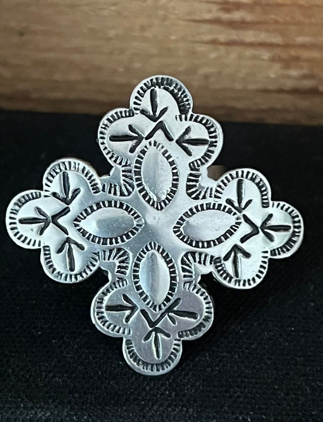 Silver Cross Scarf Slide / Ring - Etsy