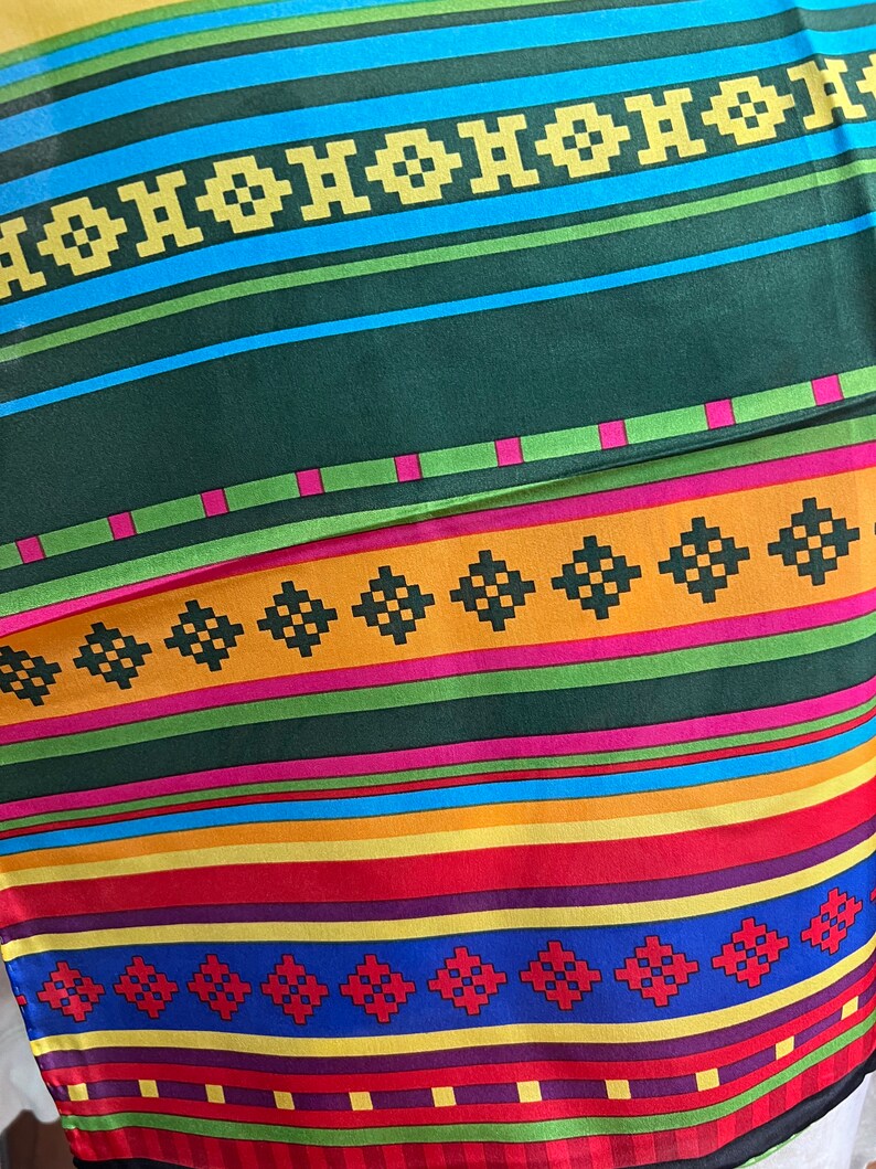 Silk Scarf Wild Rags Happy Serape - Etsy