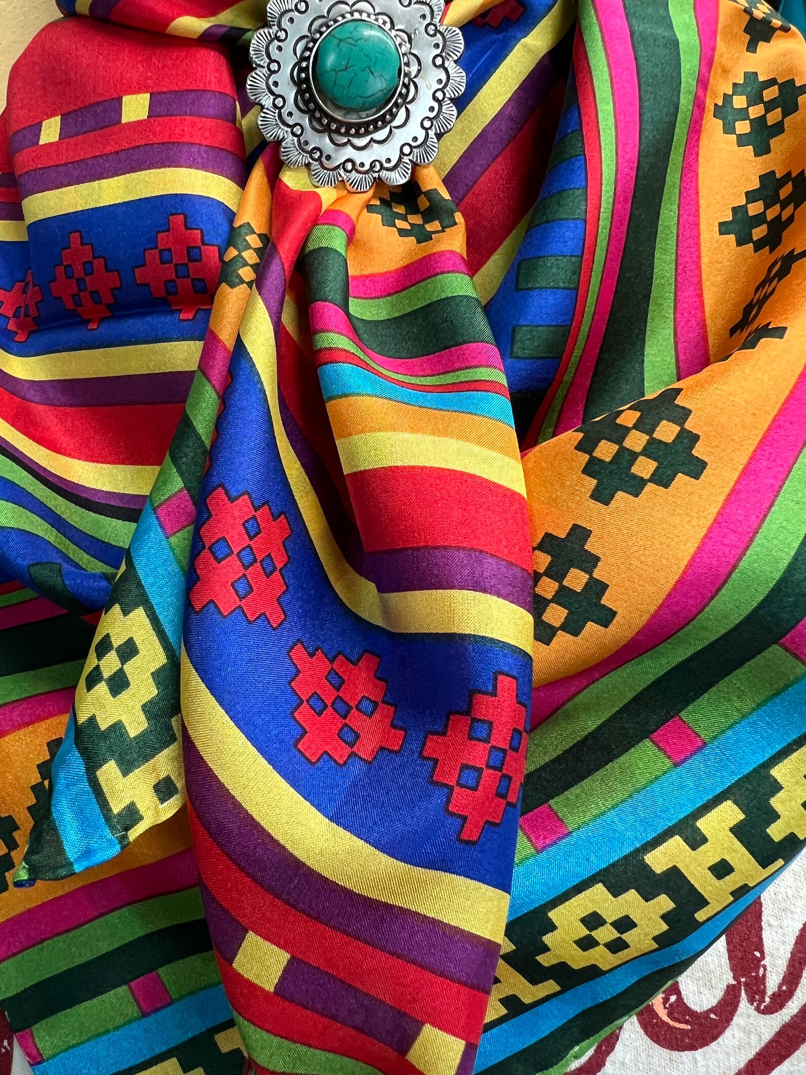 Silk Scarf Wild Rags Happy Serape - Etsy