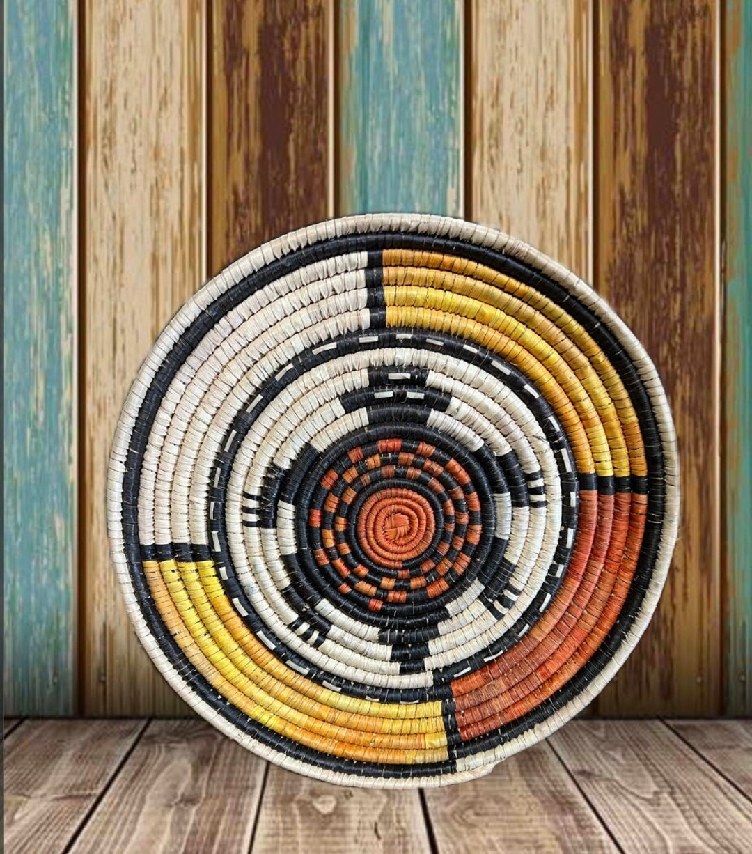 Southwest Hand Woven Turtle Basket Flat 12 - Etsy