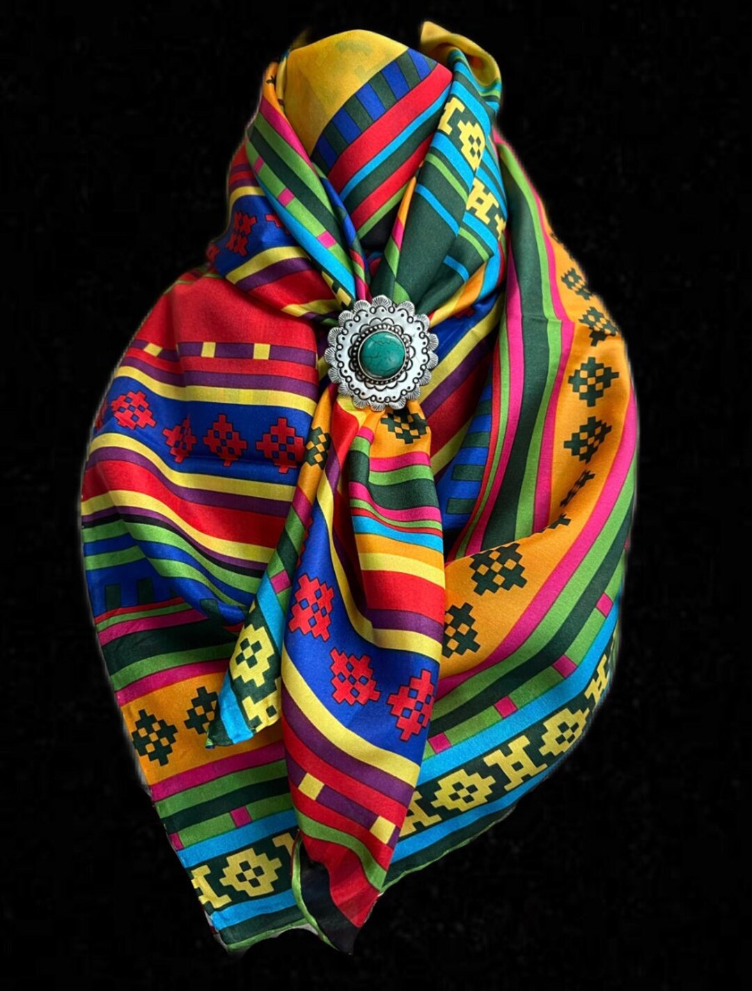 Silk Scarf Wild Rags Happy Serape - Etsy
