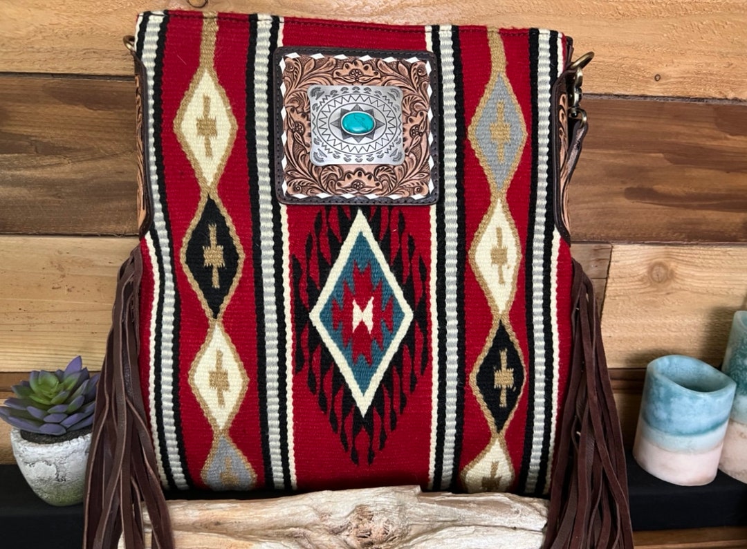 Concealed Carry Woven Saddle Blanket Crossbody Bag the Lariat - Etsy