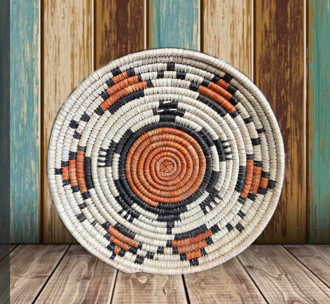 Southwest Hand Woven Turtle Basket Flat 13 - Etsy