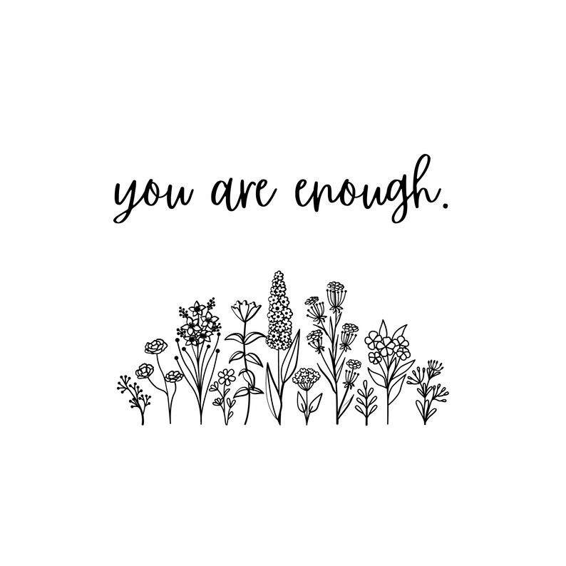 You Are Enough - Wall Art - Etsy