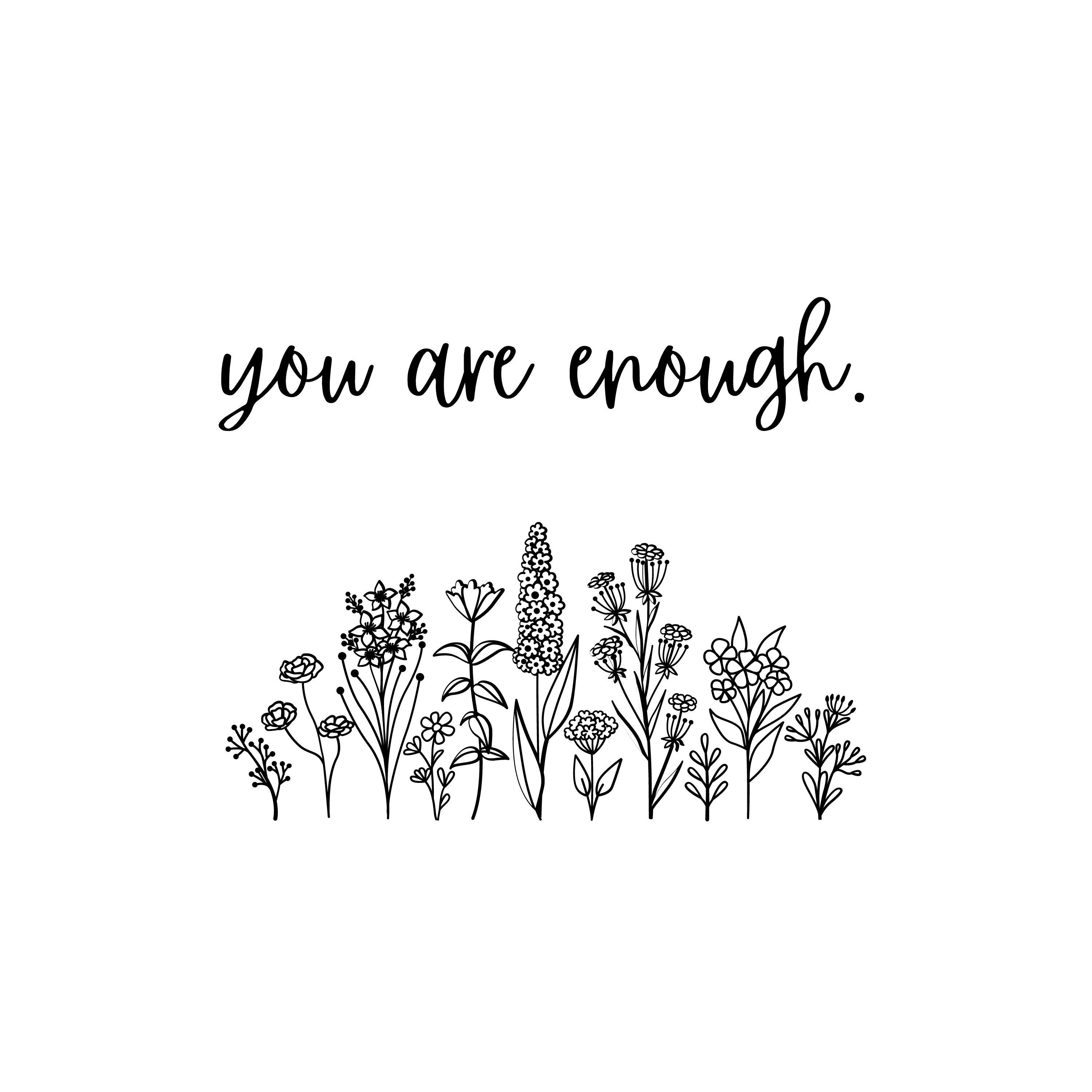 You Are Enough - Wall Art - Etsy