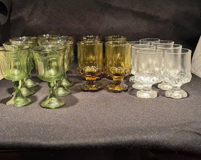 Vintage Franciscan 4 7/8" Crystal Madeira TIFFIN Plum Footed Juice ...