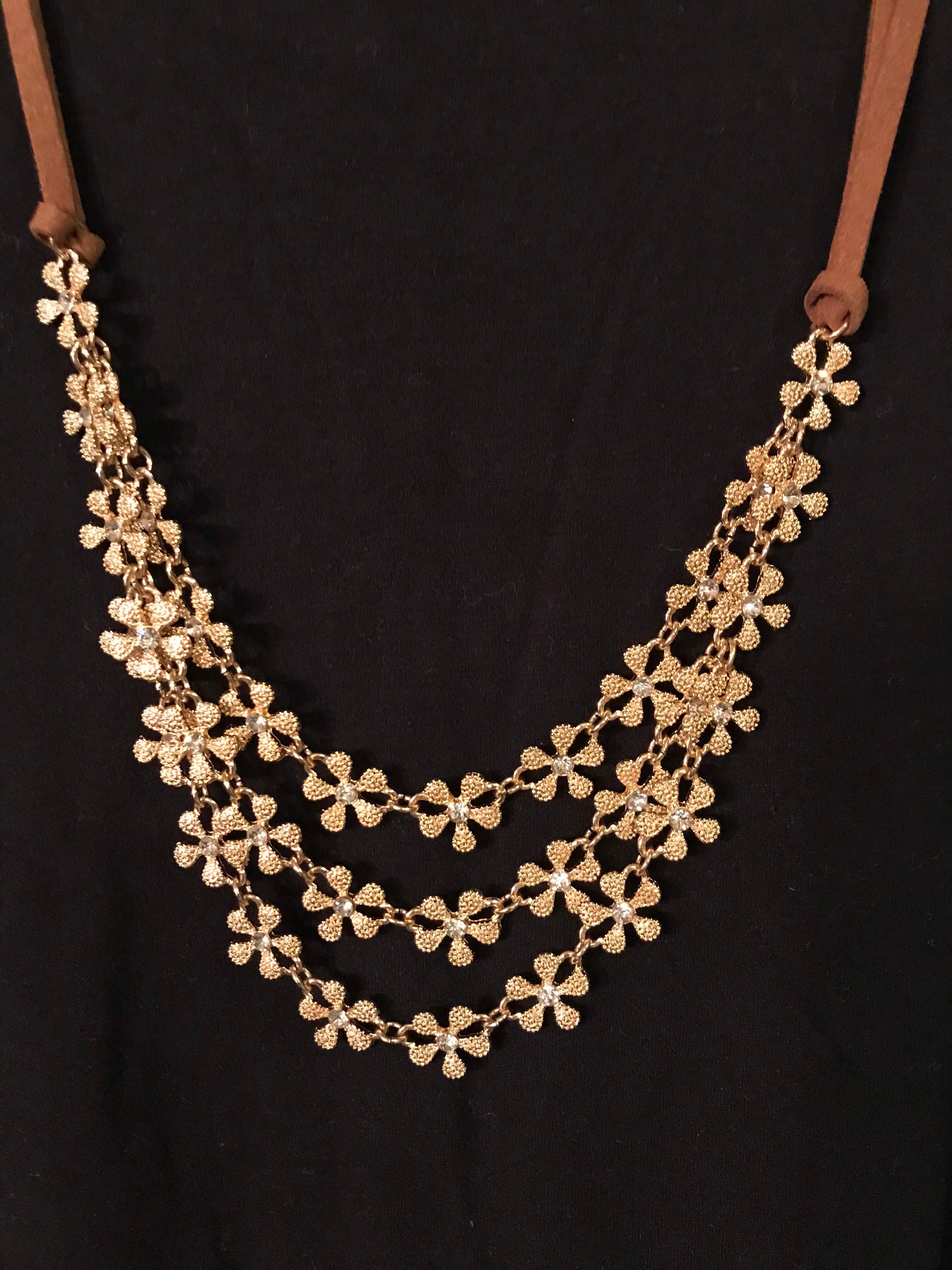 8 Various Necklaces 1 Beautiful Golden Flower Necklace With - Etsy UK