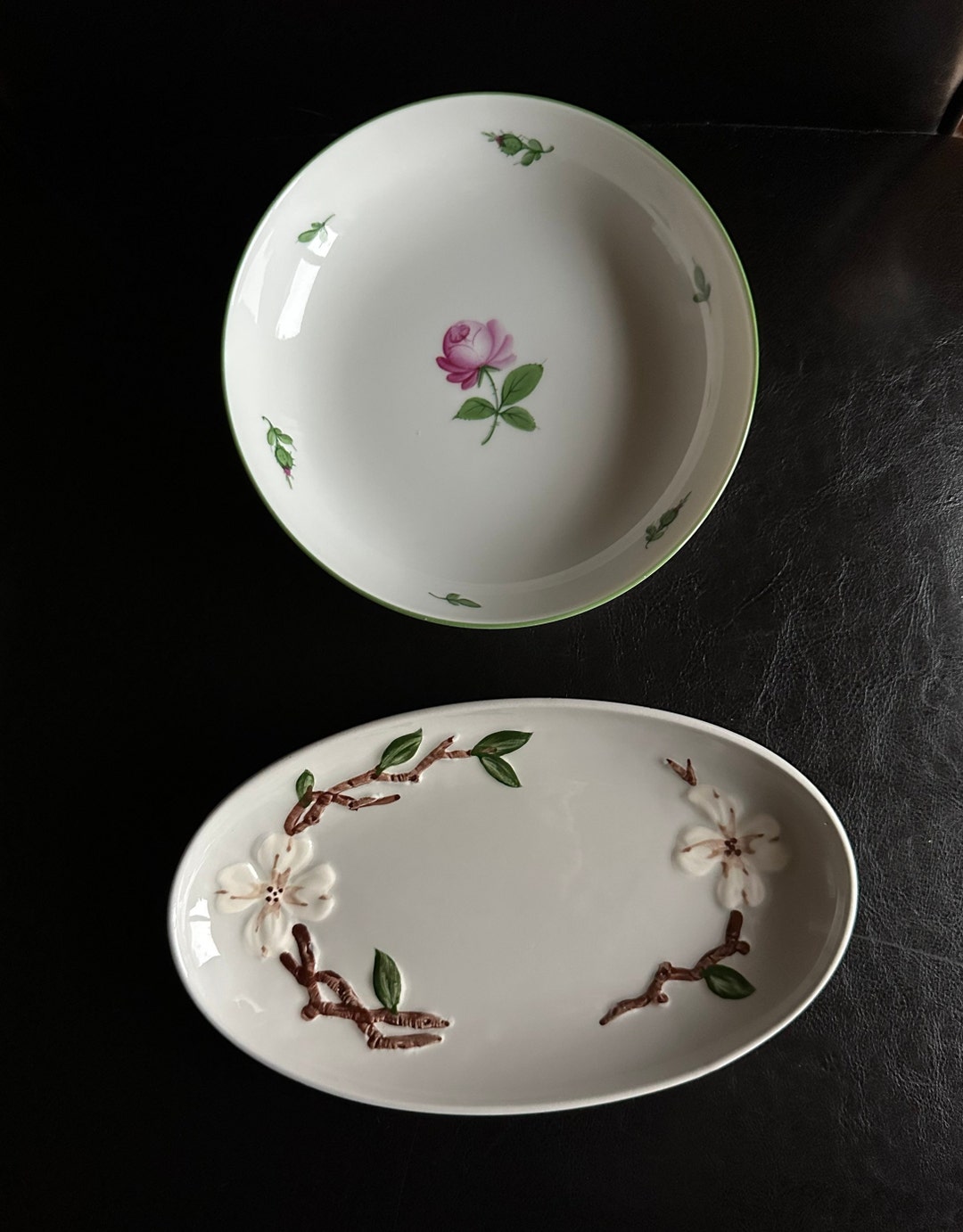 Beautiful Augarten Wien Austria Vienna Porcelain " Viennese Rose ...