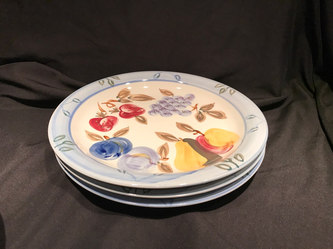 Set of 3 Vintage Gibson Everyday Housewares China Dinner Plates With ...