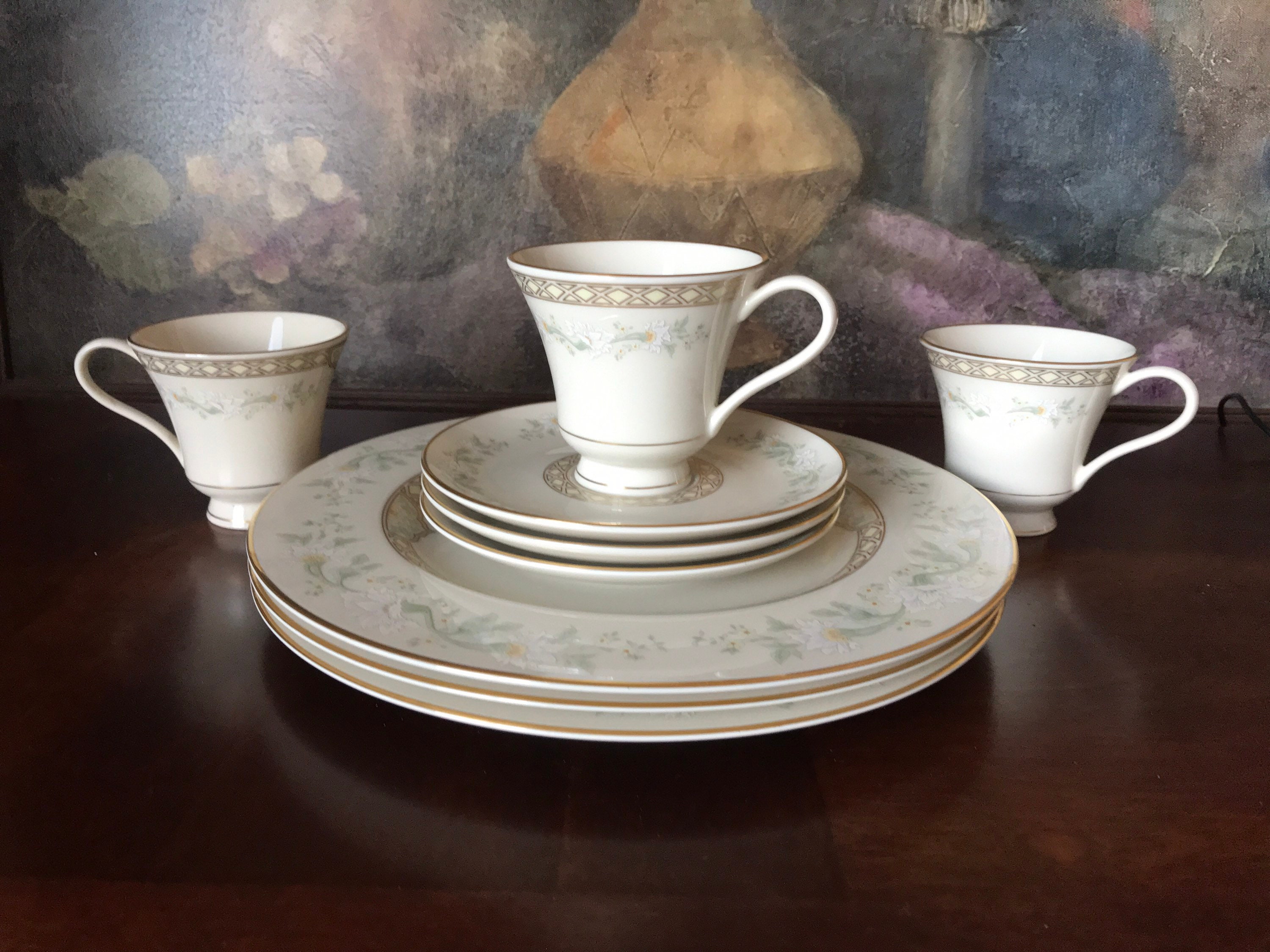 Three Sets Beautiful Vintage Pickard China Fine China Pavilion 3 Pc ...