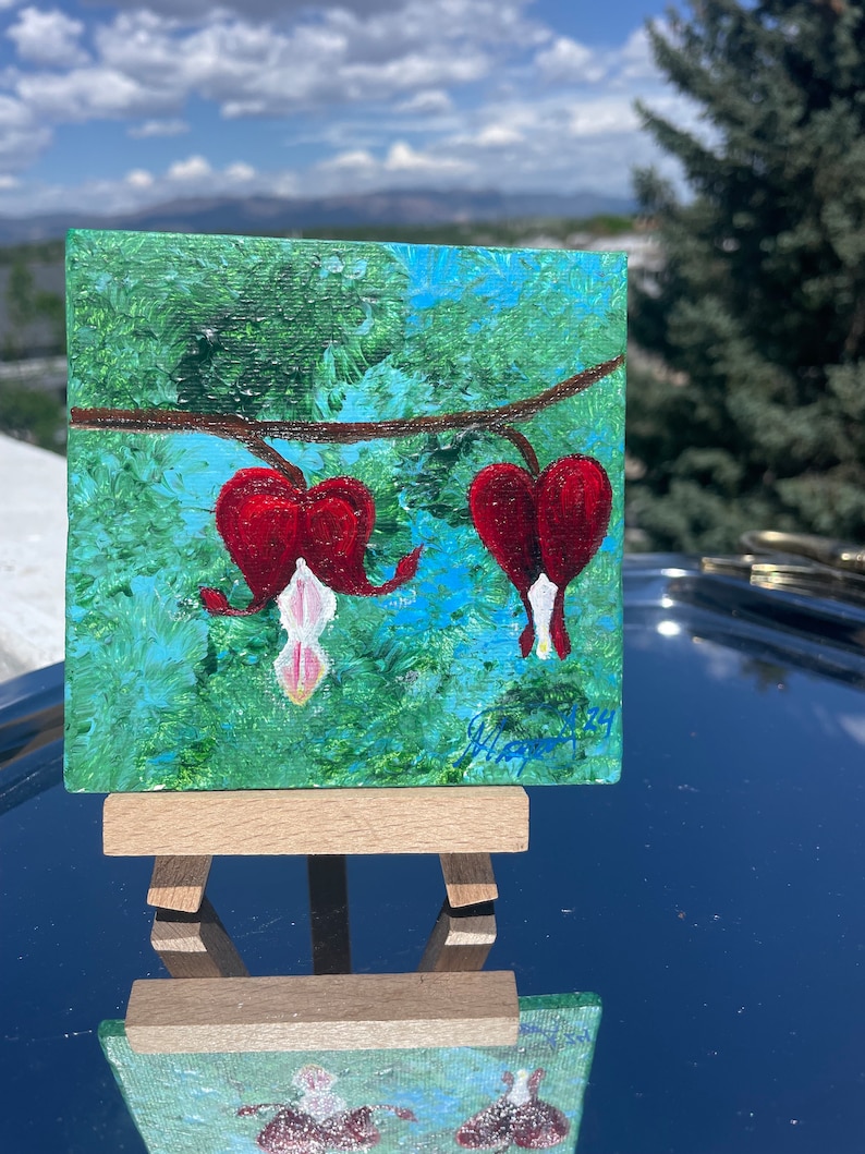 Mini Red Bleeding Heart 2 - Etsy