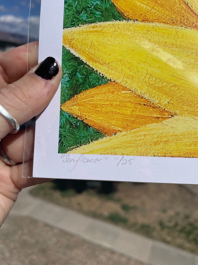 Sunflower Print - Etsy