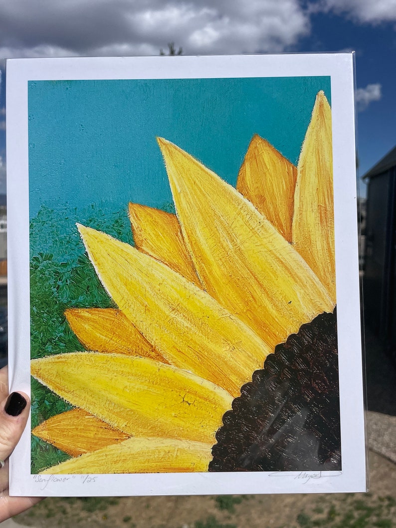 Sunflower Print - Etsy