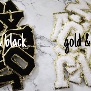 Pink Denim Varsity Letter Frayed Gold Glitter Personalized Dog Bandana ...