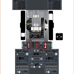 Boeing 737-8 MAX Cockpit Familiarization Poster - Digital Full Scale 3 ...