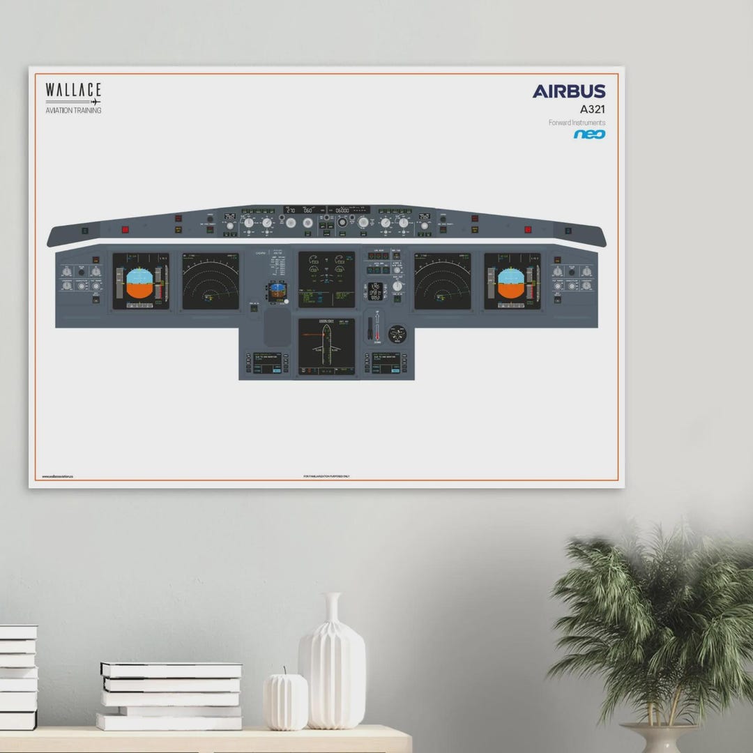 A321 NEO Cockpit Familiarization Poster - Three Poster Set (printed) - Etsy