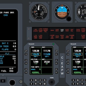 Learjet 45 Cockpit Poster (digital Download) – Bombardier Flight Deck ...