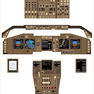 Boeing 747-8i Cockpit Poster (digital Download) – Pilot Training Poster ...
